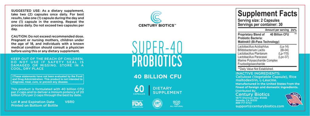 Super-40 Probiotic – Crystal Flush