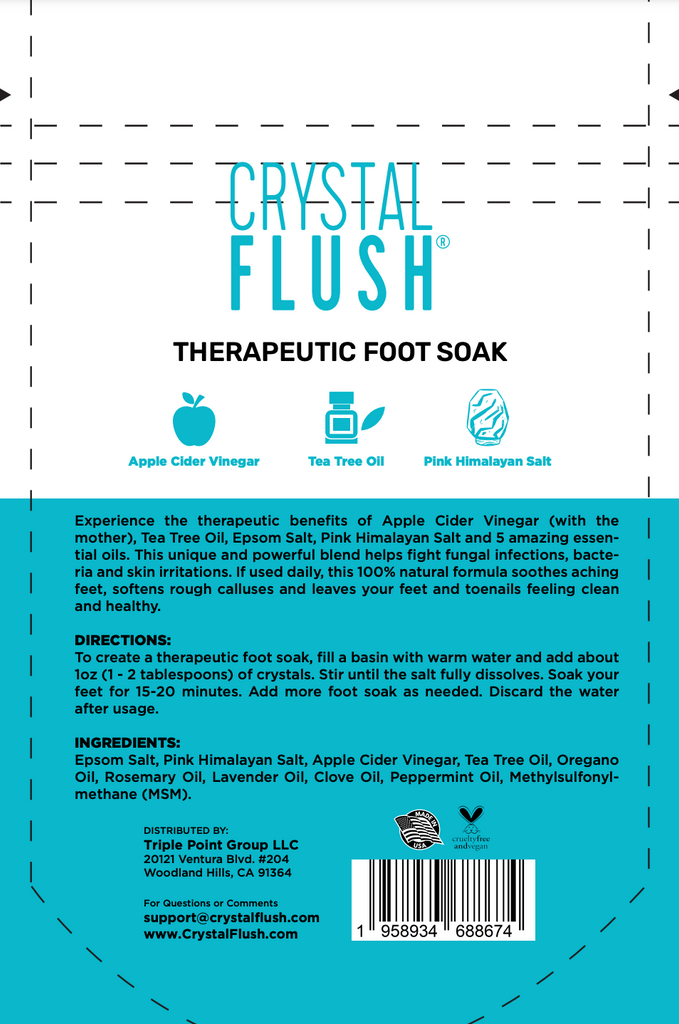 Therapeutic Foot Soak – Crystal Flush